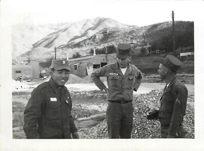 Snapshot B/W Photo 1960 Korea U S Army Soldiers Mountainous Terrain | eBay