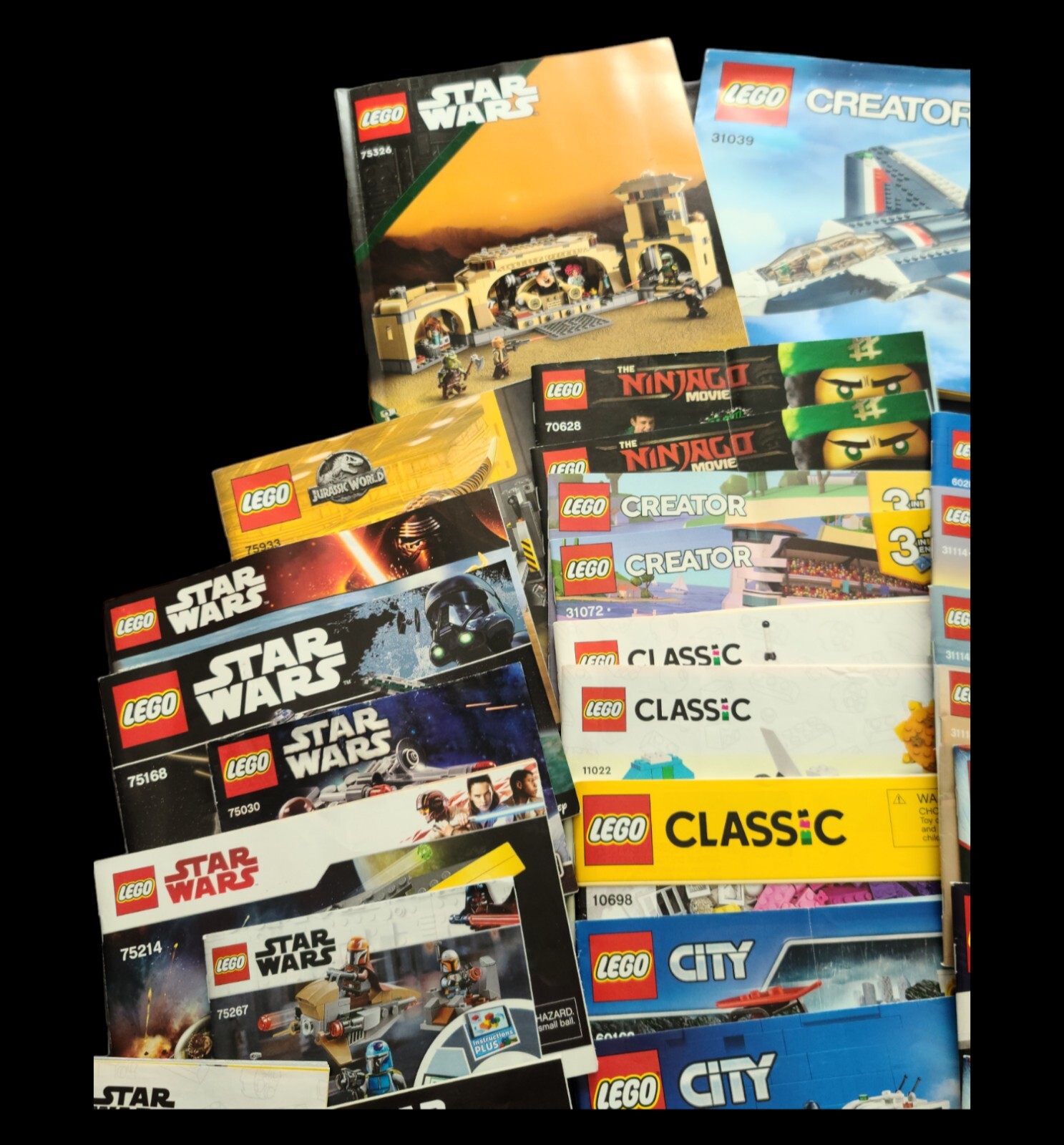 Large Lot of 45 LEGO Instruction Booklets- Star Wars City Mars Space | eBay