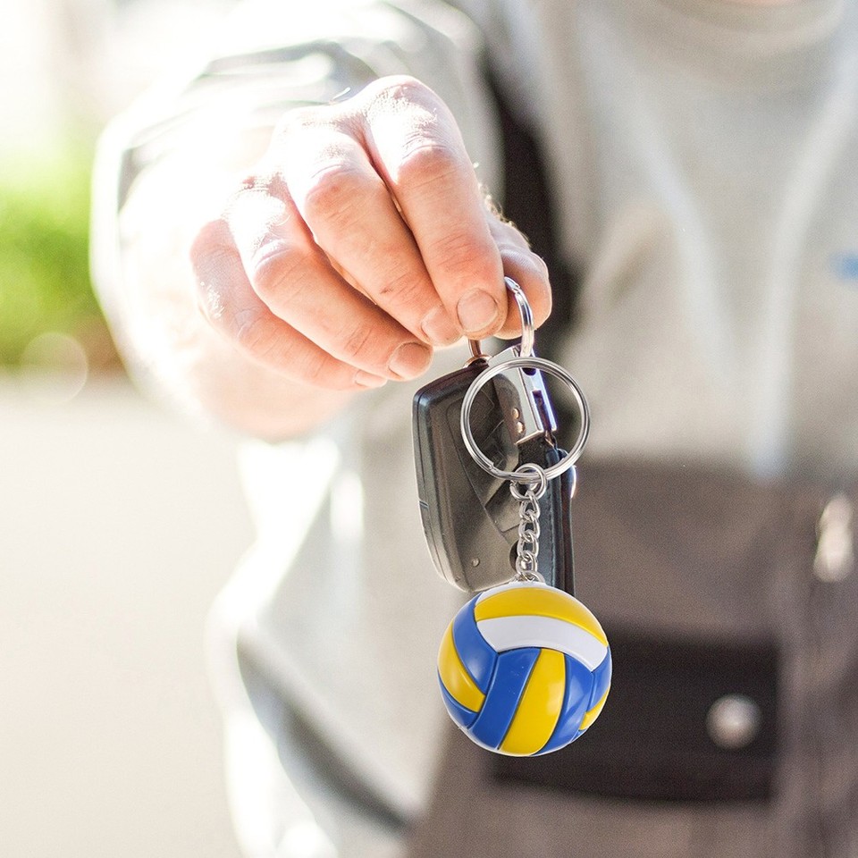 2pcs Volleyball Key Chain Volleyball Key Ornament Sports Ball Bag ...