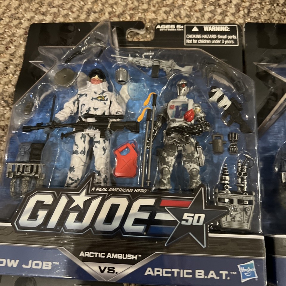 G I GI JOE 50TH ANNIVERSARY Arctic Ambush Snow Job Arctic B.A.T 2-PACK ...