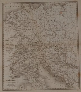 Germany map germany northern Italy Map Deutschland 1790 | eBay