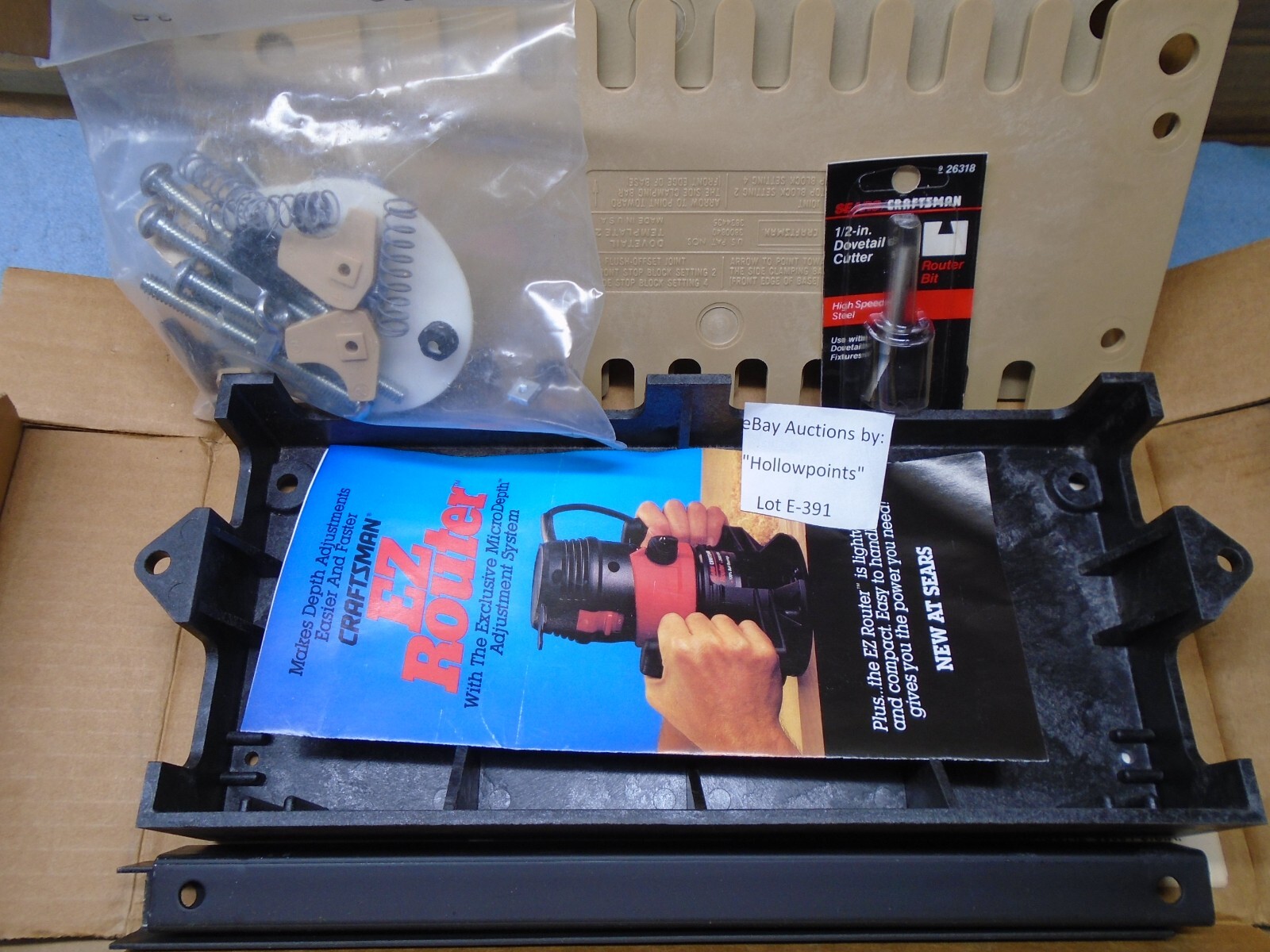 Craftsman USA 9-25770 Dovetail Joint Fixture for Router NOS w/ Bit ...