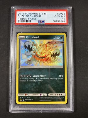 Pokemon Guzzlord SV26 Shiny Hidden Fates 2019 Card PSA 10 Gem Mint | eBay