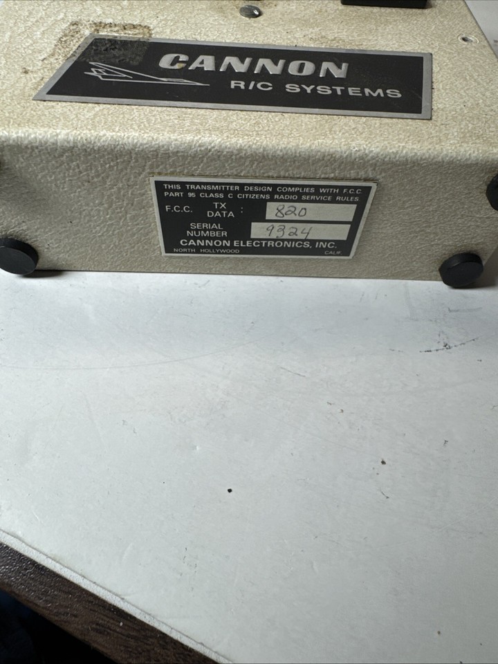 VINTAGE CANNON ELECTRONICS SINGLE STICK RADIO CONTROL TX TRANSMITTER RC ...