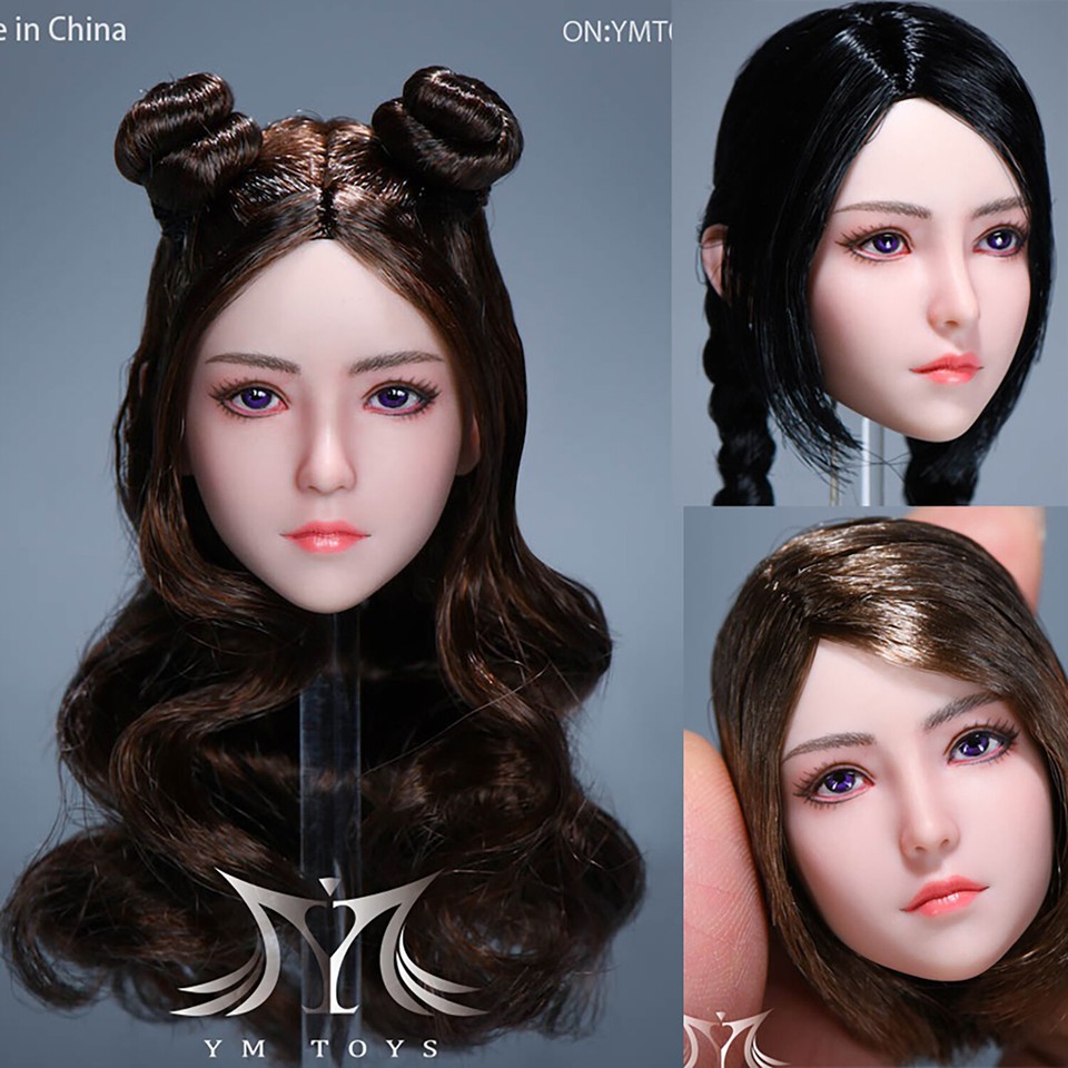 YMTOYS YMT070 1/6 Xiao Cang Asia Girl Head Sculpt Fit 12'' Pale Skin ...