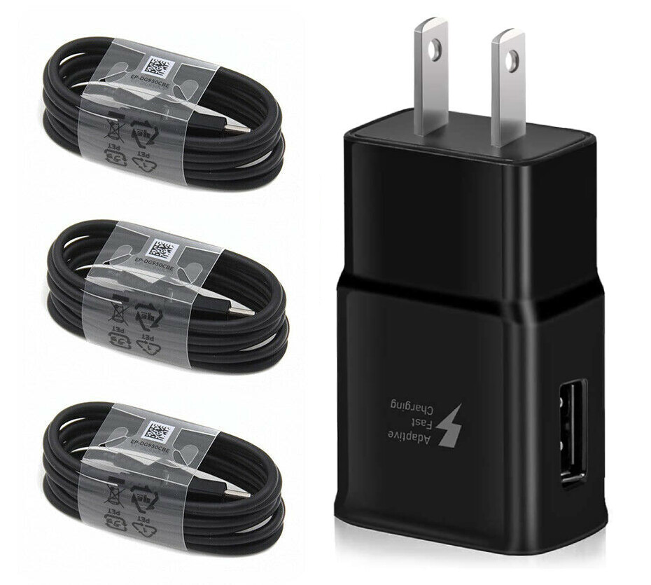 For Samsung Galaxy S8 S9 S10 S20 Ultra Note 20 10 Fast Charger USB Type ...