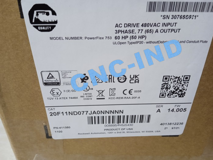 20F11ND077JA0NNNN PowerFlex air-cooled 753 AC drive 20F11ND077JA0 | eBay