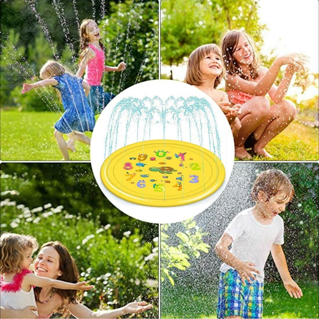 Kids Outdoor Swimming Pool Toy for Baby, Toddlers, Fun Sprinkle and ...