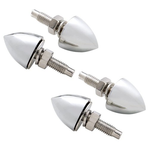 Universal Chrome License Plate Bullet Fasteners Bolts Screws Car Truck ...