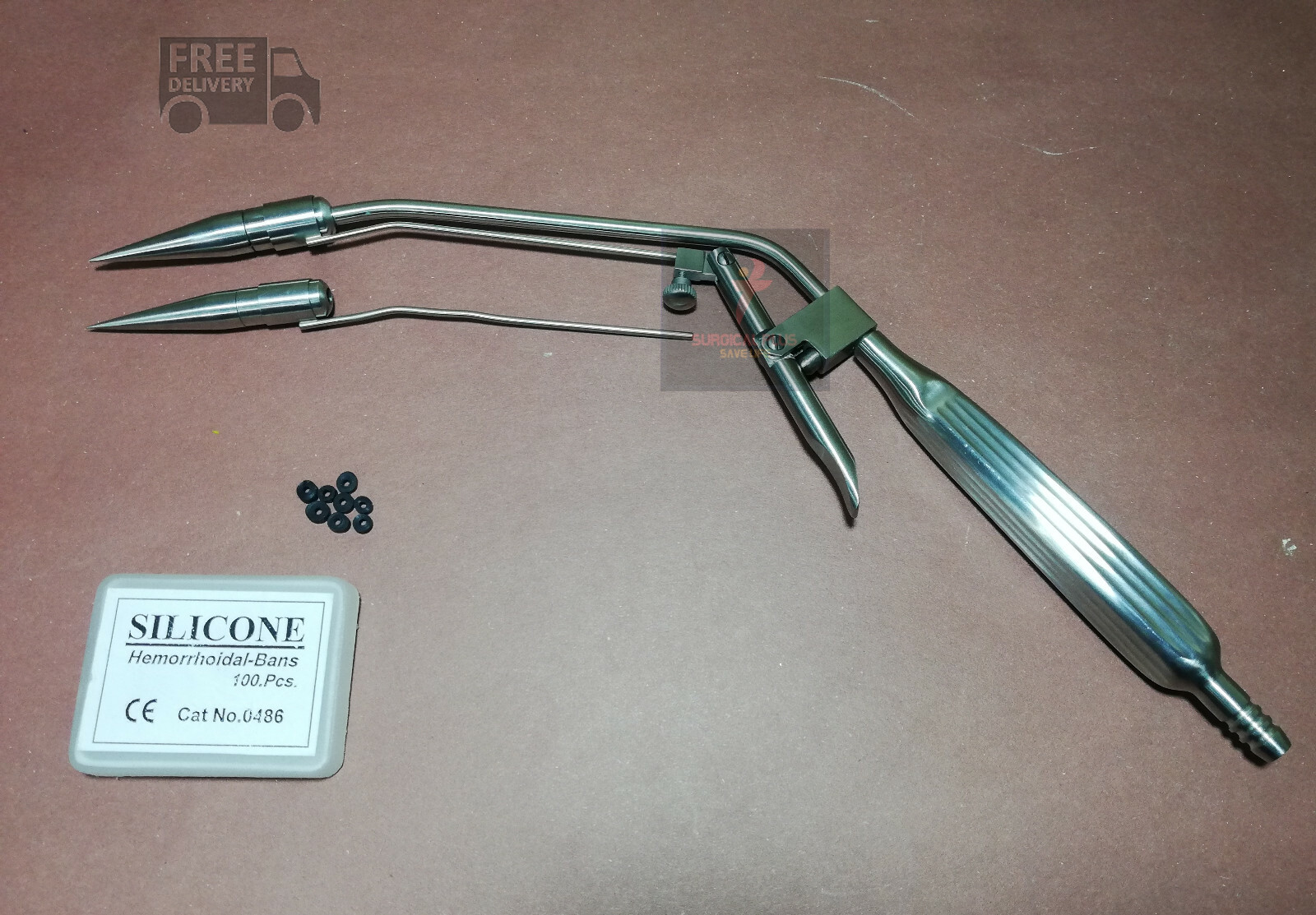 Hemorrhoid Suction Ligator Band Rectal Ligature with two cone ...