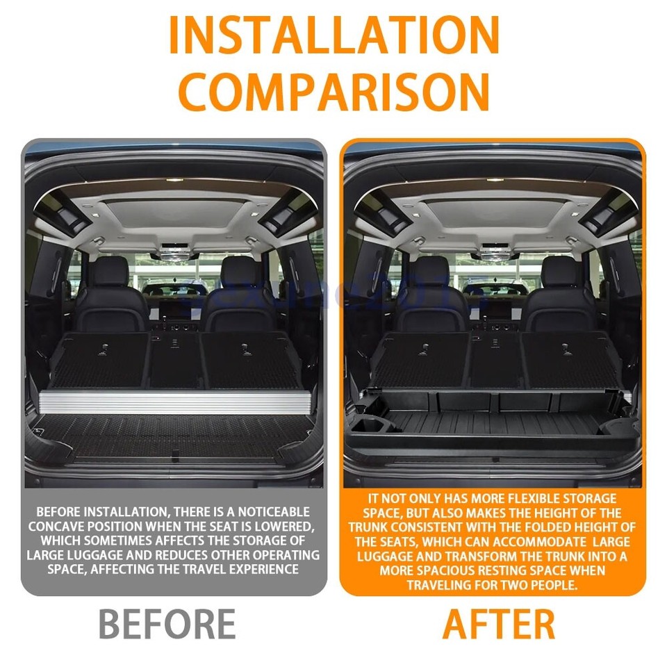 for Land Rover Defender 90 20-25 Rear Trunk Cargo Luggage Storage Box ...