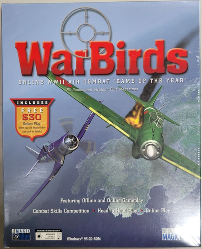 Warbirds Combat Simulation Game Windows 95 CD-Rom Big Box Complete ...