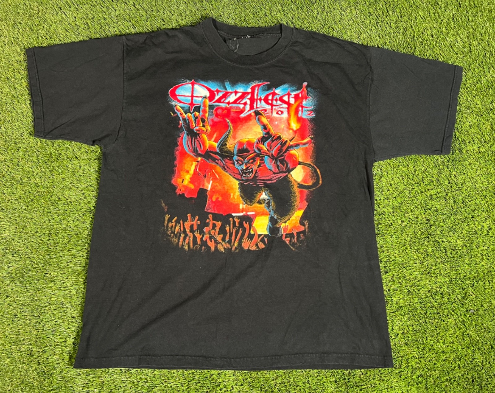 Vintage 2002 Ozzfest Ozzy Osbourne Rob Zombie Y2K Metal Rock Band Tour ...