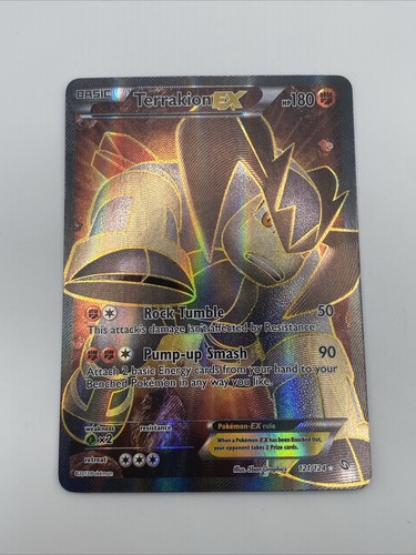 Pokemon TCG - Terrakion EX (Full Art) - 121/124 - Dragons Exalted LP ...