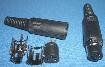 Pack of TWO 6Pin DIN inline sockets (Female 6 Pin in-line socket) | eBay