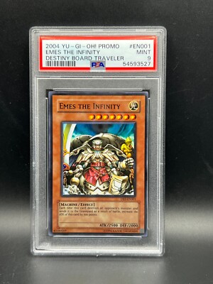 Yugioh PSA 9 MINT Emes the Infinity DBT-EN001 Super Rare Destiny Board ...