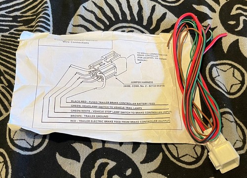 TOYOTA TACOMA TRAILER BRAKE JUMPER HARNESS WIRE CONNECTOR 82132-0C010 ...