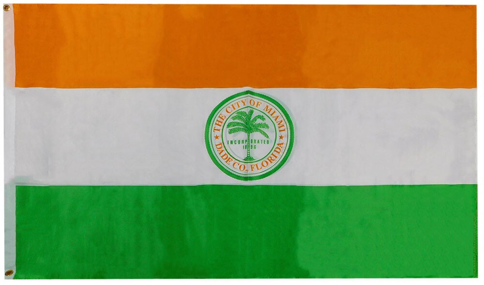 3x5 City of Miami Double Sided 2ply sewn Flag 3'x5' house banner | eBay