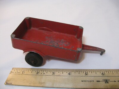 Oliver Vintage Aluminum Red Farm Wagon SLIK Toys | eBay