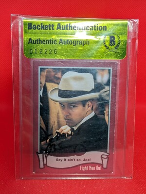 BECKETT AUTHENTICATION AUTOGRAPH: D.B. Sweeney (Eight Men Out) 1988 ...