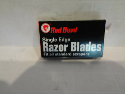 Red Devil Single Edge Razor Blades-fits all standard scrapers (1 pk / 5 ...