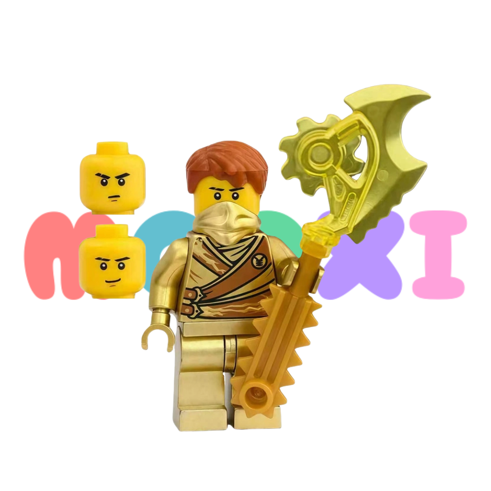 MOC Lego Minifig Figurine: Ninjago Golden Techno Robe Jay Fast Shipping ...