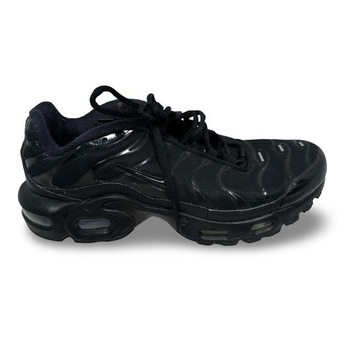 Nike Air Max Plus TN Triple Black Sneakers Kids Boys 7Y CD0609-001 ...