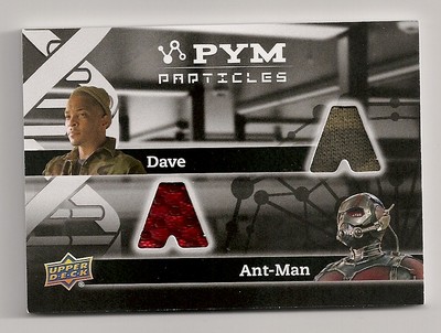 2015 UD MARVEL ANT-MAN PYM PARTICLES #PT2-DA DAVE & ANTMAN DUAL RELIC ...