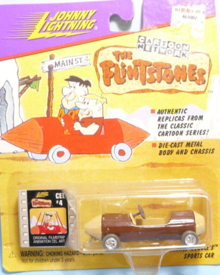 1/64 Johnny Lightning , Cartoon Network , The Flintstones , car with ...