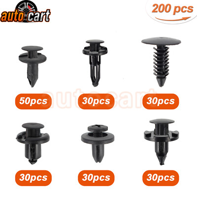 200pcs Bumper Fender Retainer Clips 6 Size 389358S W705589-S300 ...