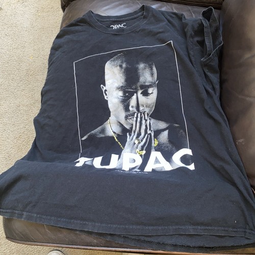 Tupac Shakur 71 T-Shirt 1971-1996 2PAC Prayer Rap Tee MENS SMALL | eBay