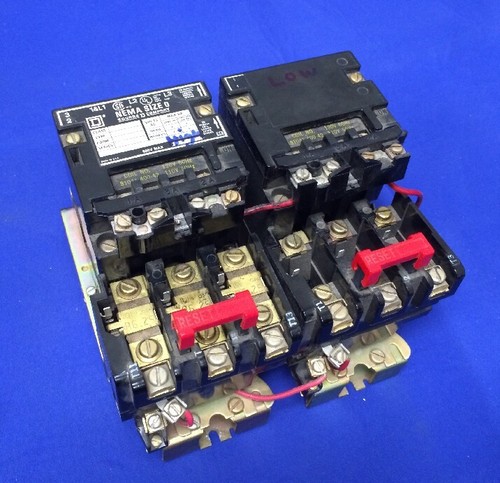 SQUARE D SIZE 0 TWO SPEED STARTER CLASS 8810 TYPE SBO-18 | eBay