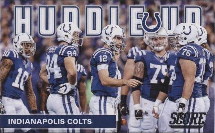 2017 Score - Huddle Up Andrew Luck #2 for sale online | eBay