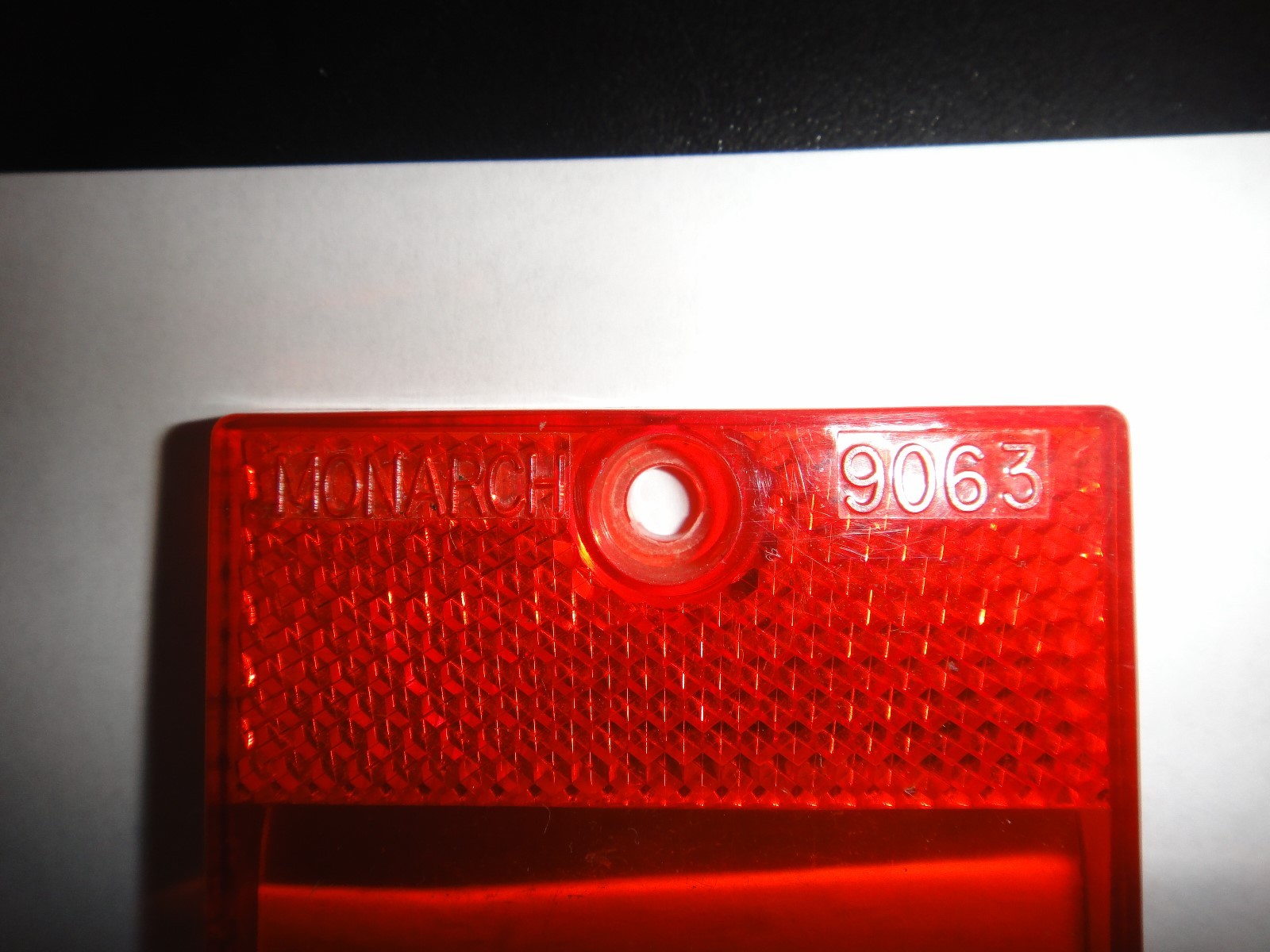 Vintage Boat Trailer Tail Light RED LENS MONARCH 9063 Side Marker Lamp ...