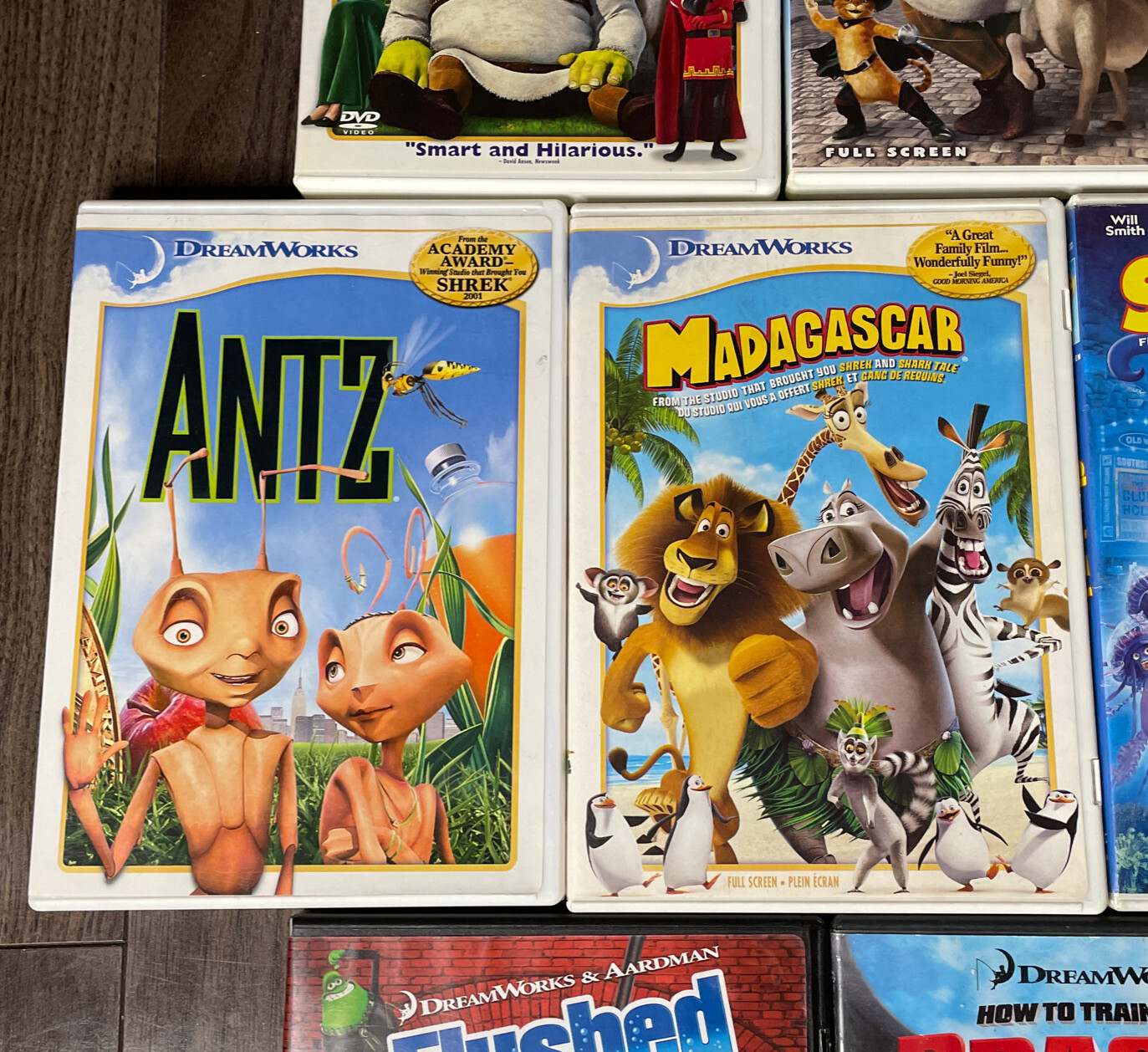Lot Of 10 Kids Movies Family Friendly Animated Dreamworks Shrek Antz ...