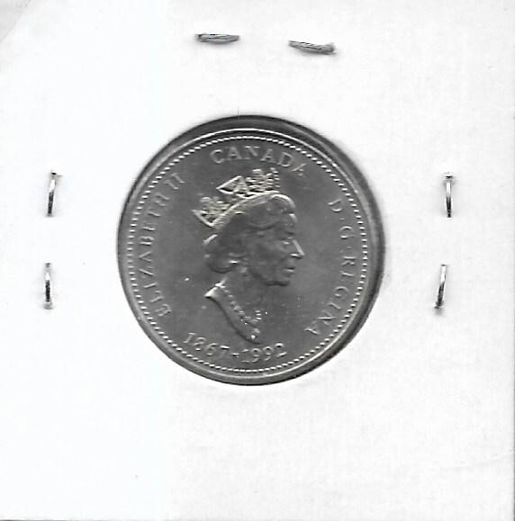 AK1037:Canada 1867-1992 Northwest Territories Commemorative 25 Cent ...