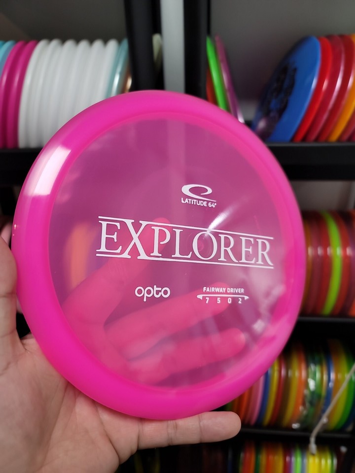 Latitude 64 Pink 169g Opto Explorer Disc Golf Driver | eBay