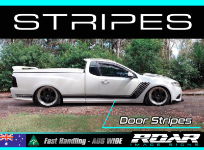 AM Hex style fit FORD FG Ute side Door stripes kit decals stickers XR6 ...