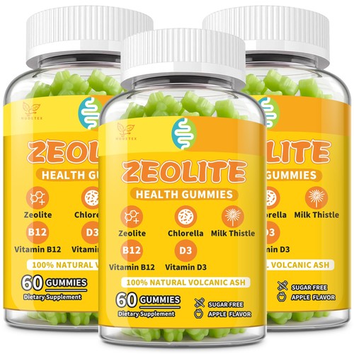 （3 Packs Zeolite Gummies for Adults Pure Zeolite Clinoptilolite ...