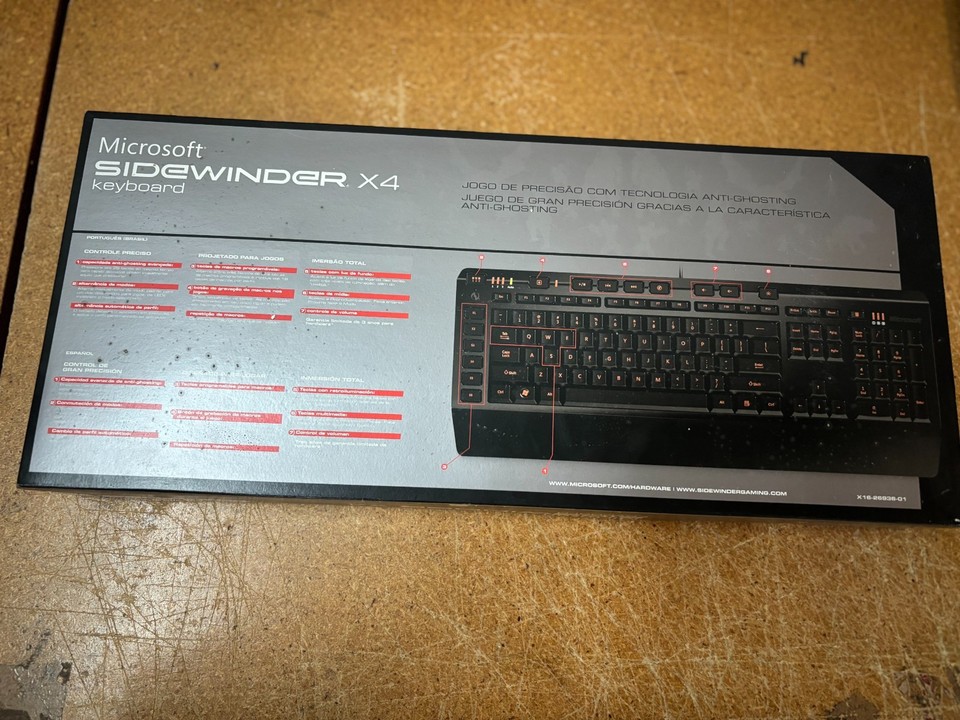 *SPANISH* NEW Microsoft Sidewinder X4 1421 USB Wired Gaming Keyboard ...