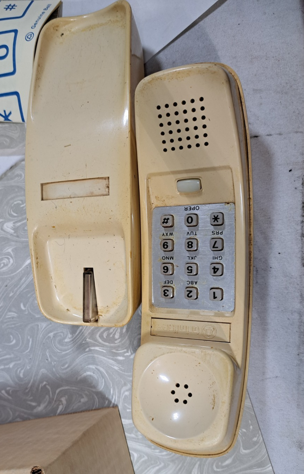 Bell South Beige Tan Trimline Slimline Touch Tone Push Button TelePhone ...