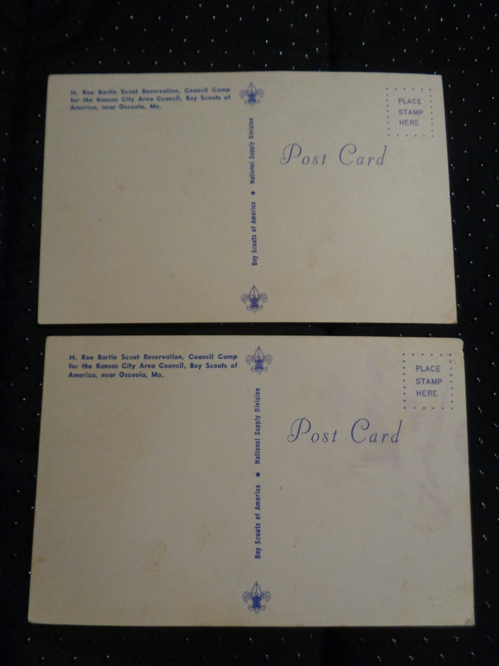 Vintage Pair of 1960s Postcards BSA H. Roe Bartle Boy Scout Reservation Camp | eBay