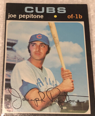 1971 Topps Joe Pepitone #90 Chicago Cubs Baseball Card Outfield/1st ...