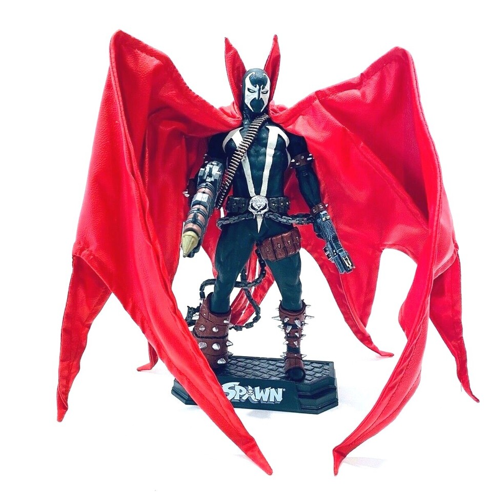 SU-C-SPD-XL-R: Custom XL Red wired cape for McFarlane Spawn (No Figure ...