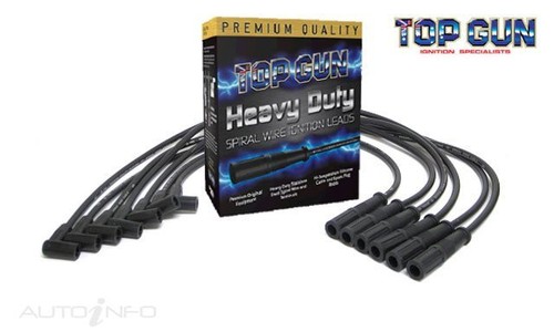 TOP GUN IGNITION LEADS & NGK SPARK PLUGS - for Ford Fairlane NC 4.0L 6 ...