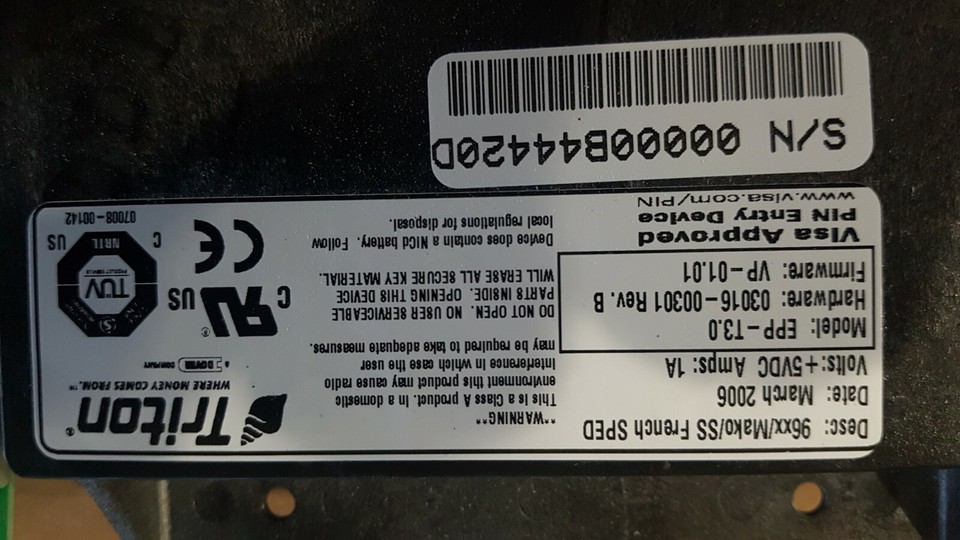 Triton EPP-T3.0 keypad with side keypads | eBay