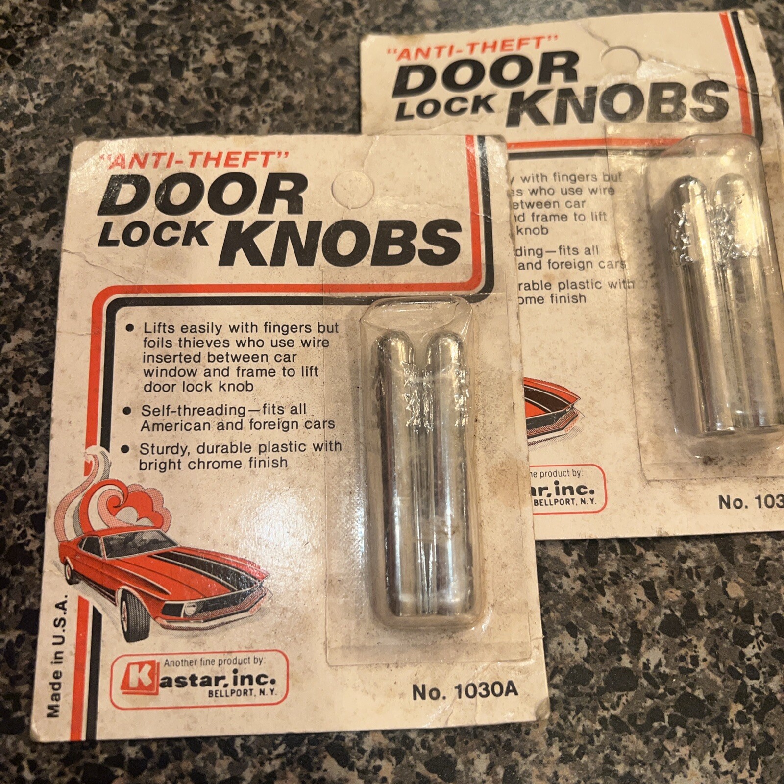 Kastar Vintage Anti Theft Door Lock Knobs Self Threading Chrome Diamond ...