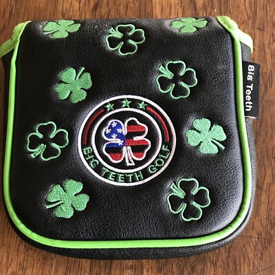 BIG TEETH Golf lucky putter USA stars stripes shamrock magnetic closure ...
