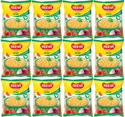 12 REEVA Chicken Flavor Instant Ramen Noodle Soup Snacks (Rollton) 60g ...