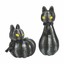 Pumpkin Black Cat Light-Up Halloween Decorations, Home Decor, 2 Pieces ...